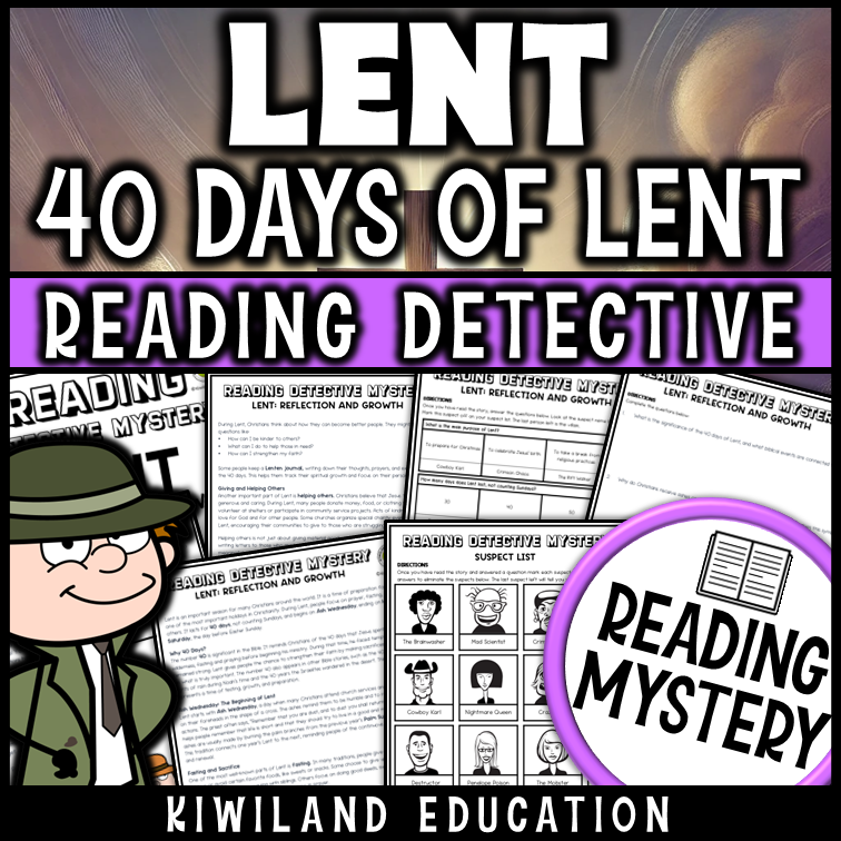 Lent Reading Mystery | Catholic Comprehension Activity Grades 3–6 ...