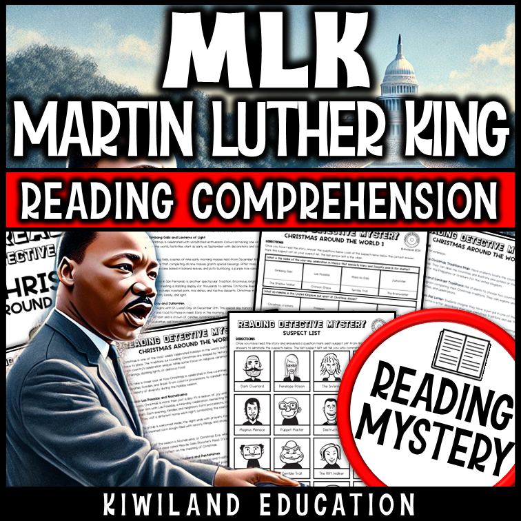 Martin Luther King Jr. Reading Mystery | Grades 6–8 MLK Activity ...